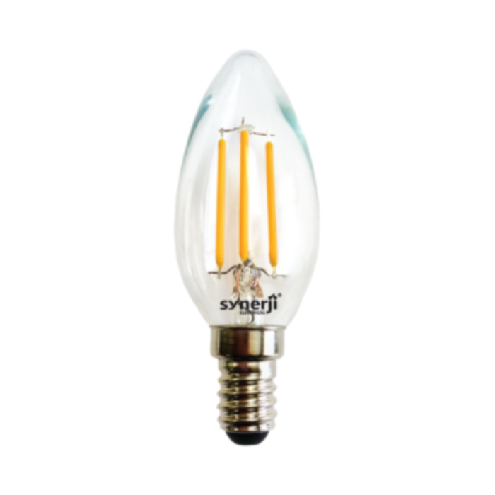 SYNERJI 4W CANDLE FILAMENT LAMPS | Buy Online | Wynberg Lights – Lights ...
